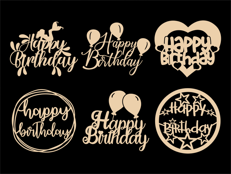 Happy Birthday Svg Cake Topper Svg Png So Fontsy