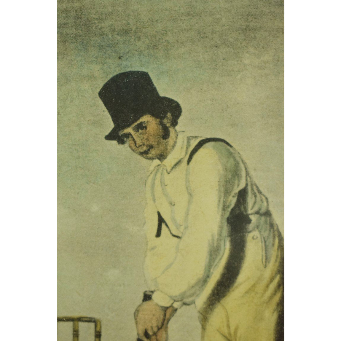 Fuller Pilch Cricket Player C1803 Hand Coloured Litho Sold