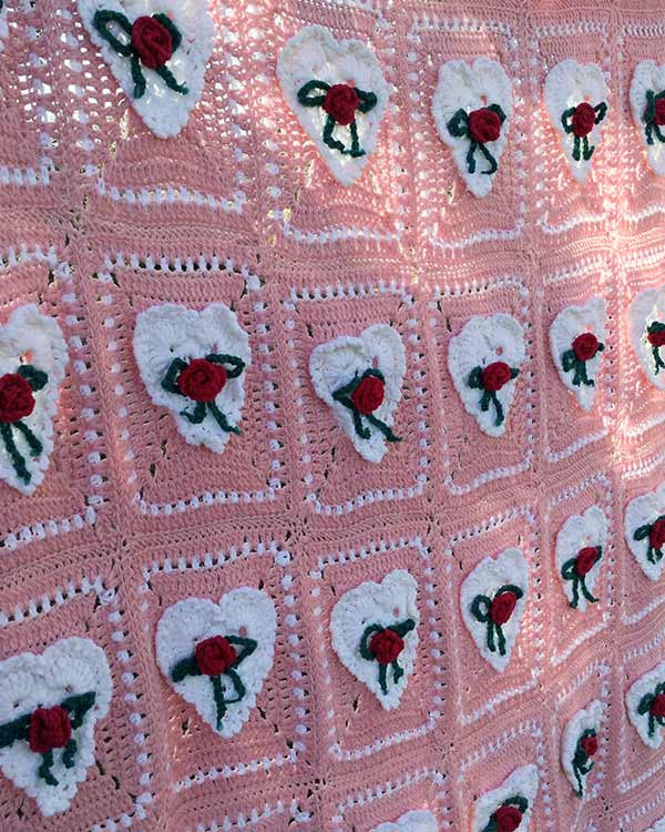 Valentines Day Afghan And Pillow Set Crochet Pattern Maggies Crochet