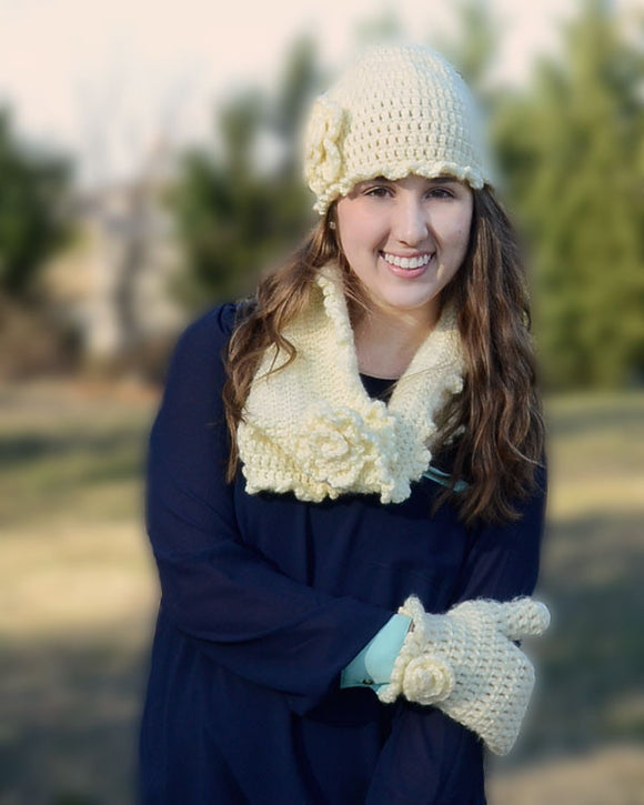 Beginner Hat And Mitten Set Crochet Pattern Maggies Crochet