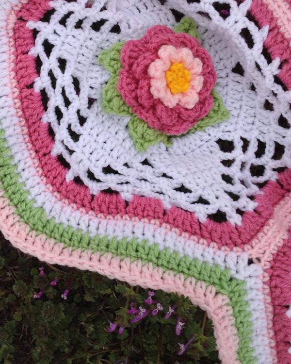 Rose Garden Afghan Crochet Pattern Maggies Crochet