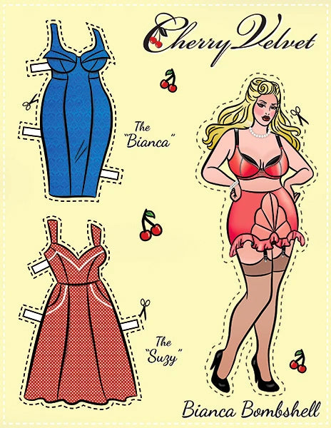 Our Original Paper Pin Ups Cherry Velvet