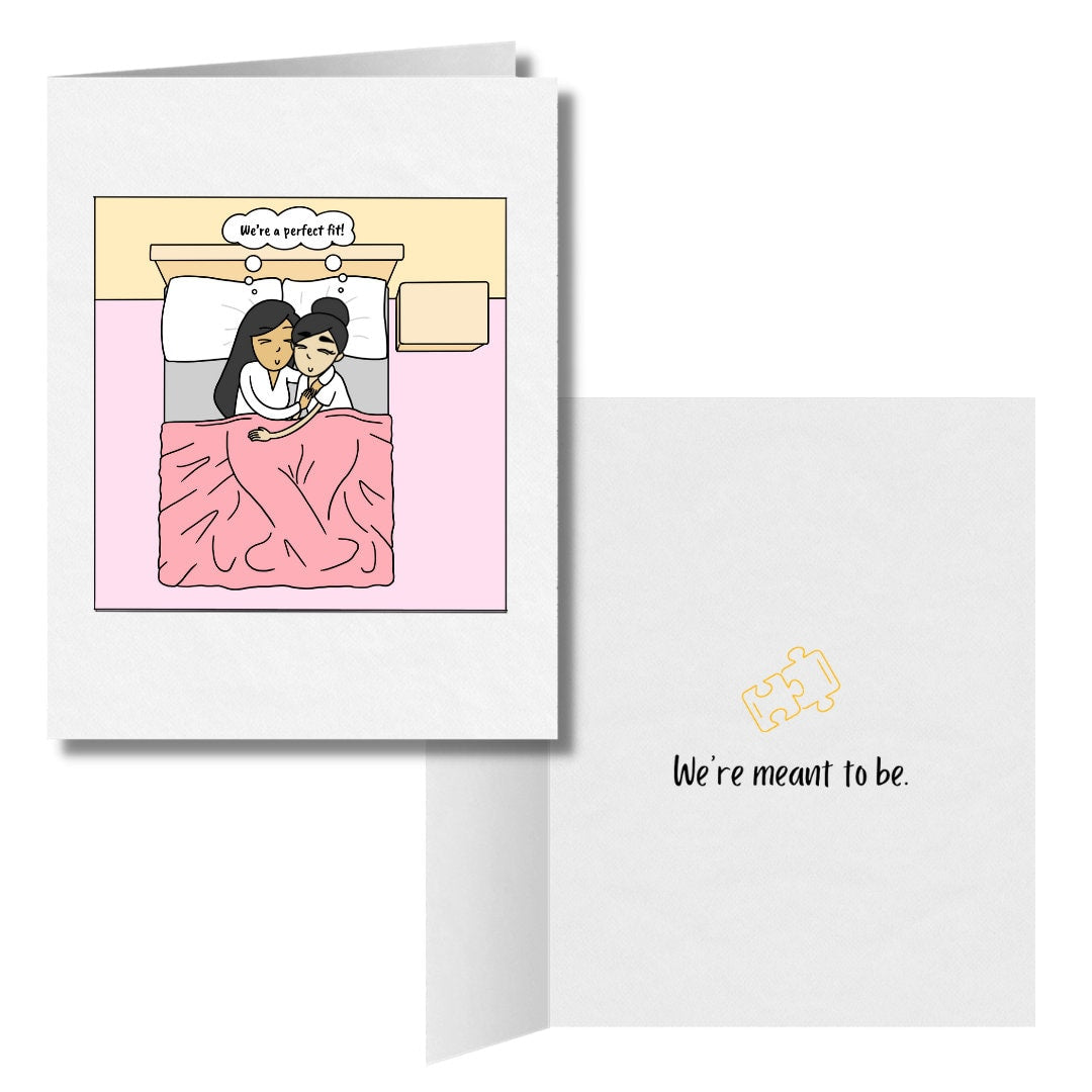 Lesbian T Set Lgbtq T Bundle Meant To Be Greeting Card Cud