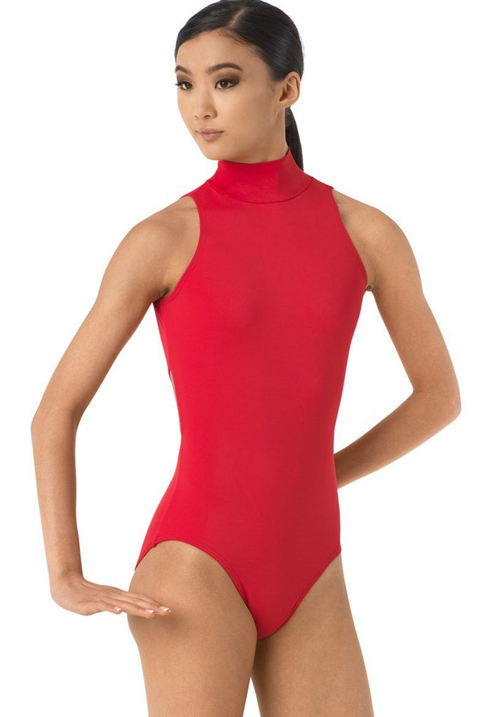 Mock Neck Back Cutout Leotard Texas Dance Supply