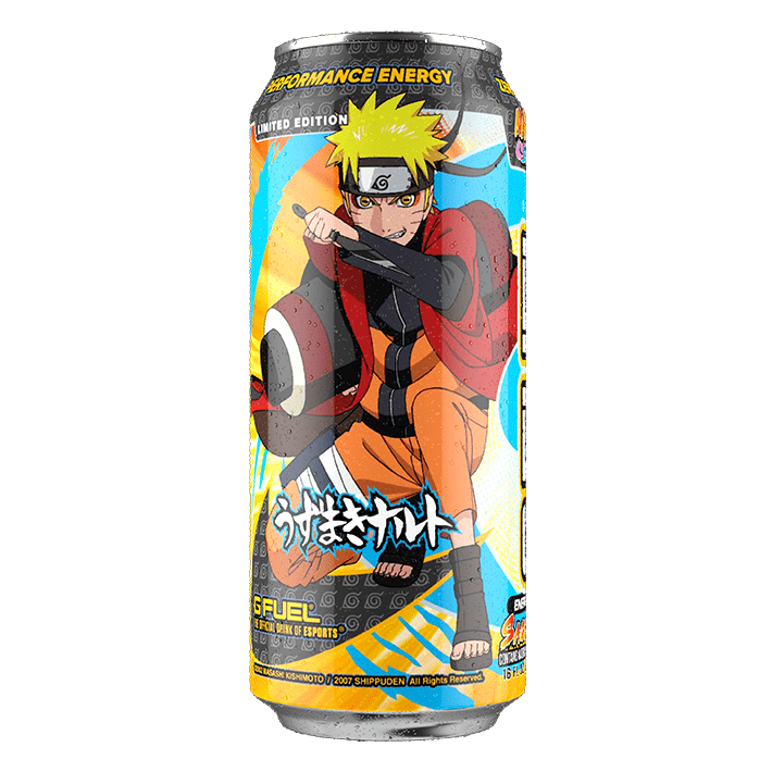 G Fuel Cans Narutos Sage Mode 16 Oz Carbonated Energy Drink