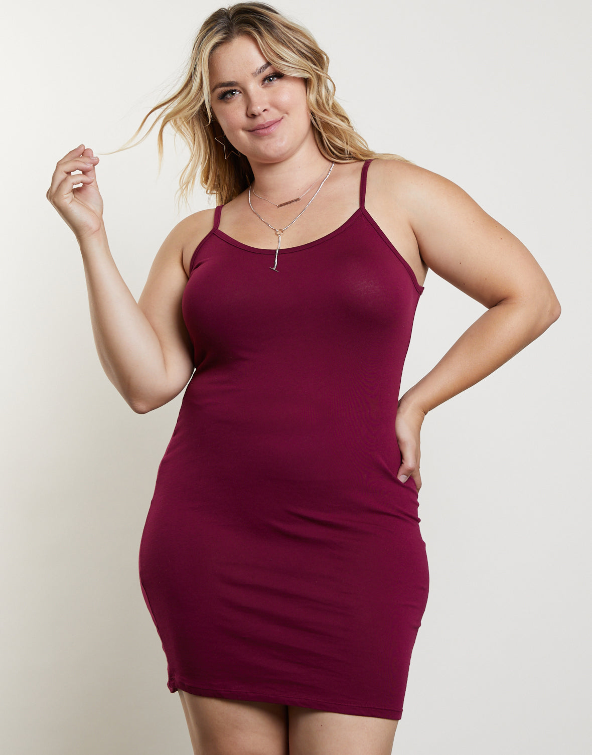 Plus Size Cami Bodycon Dress 2020ave