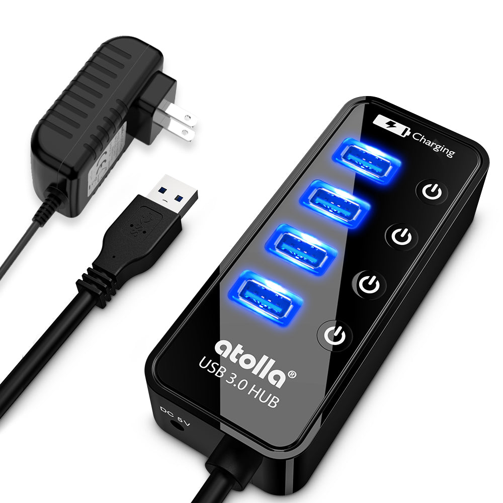 Atolla Usb Hub With Power Adapter 4 Port 204 Wx Good Quality Usb Hub