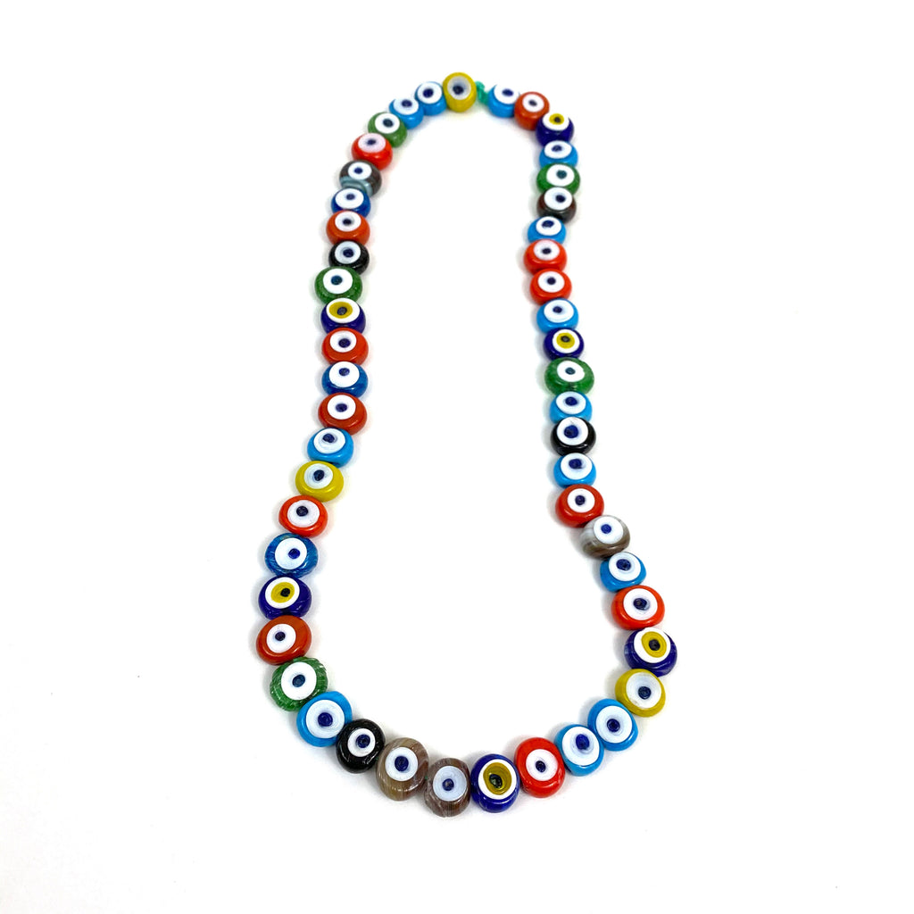 Multicolor Handcrafted Evil Eye Glass Beads Small He Goods Company