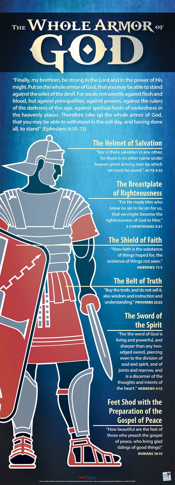 The Whole Armor Of God Oversized 21 X 58 Door Poster Glad Tidings