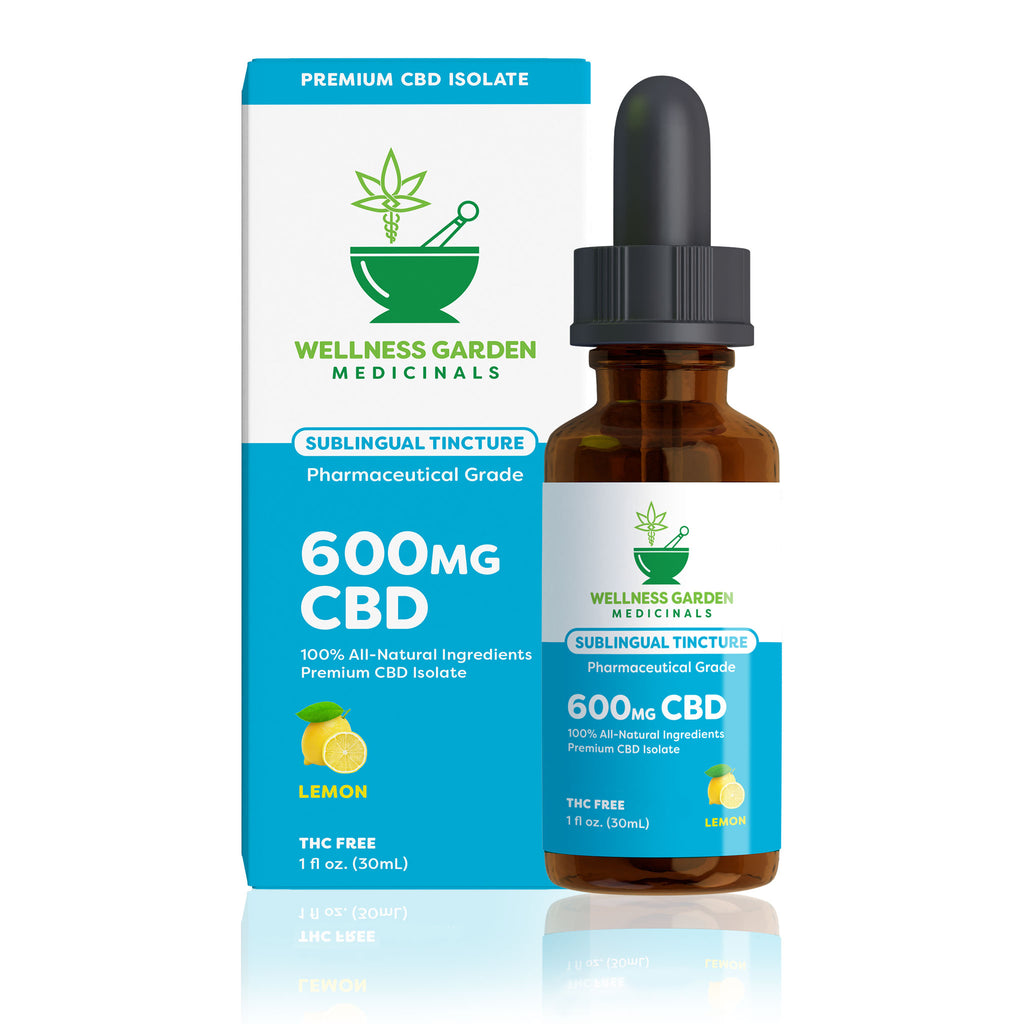 Cbd Tincture 600mg Cbd Sublingual Drops Wellness Garden Medicinal