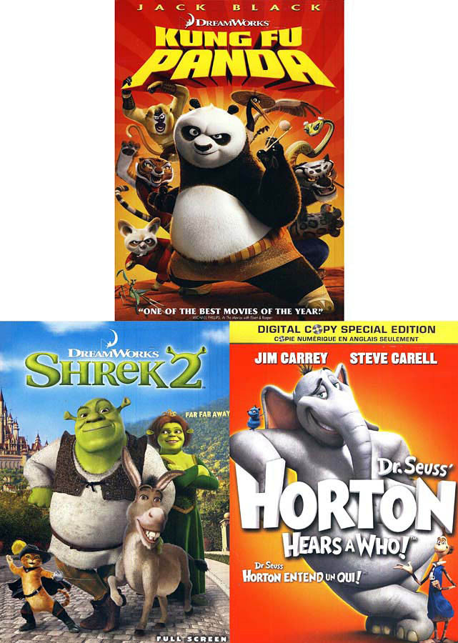 Kung Fu Panda Shrek 2 Horton Hears A Who Boxset On Dvd Movie 4ba