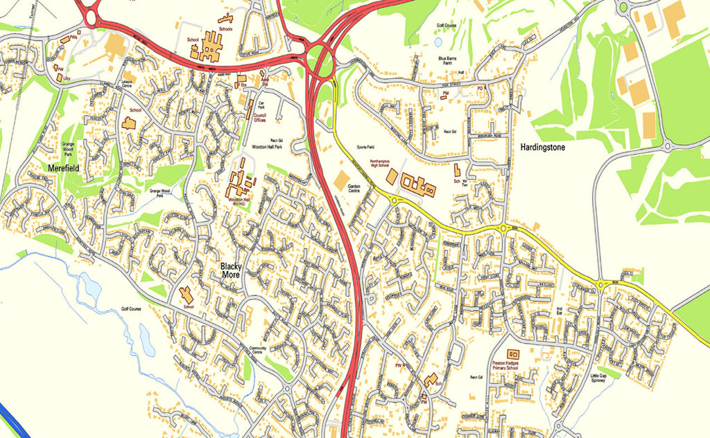 Northampton Street Map I Love Maps