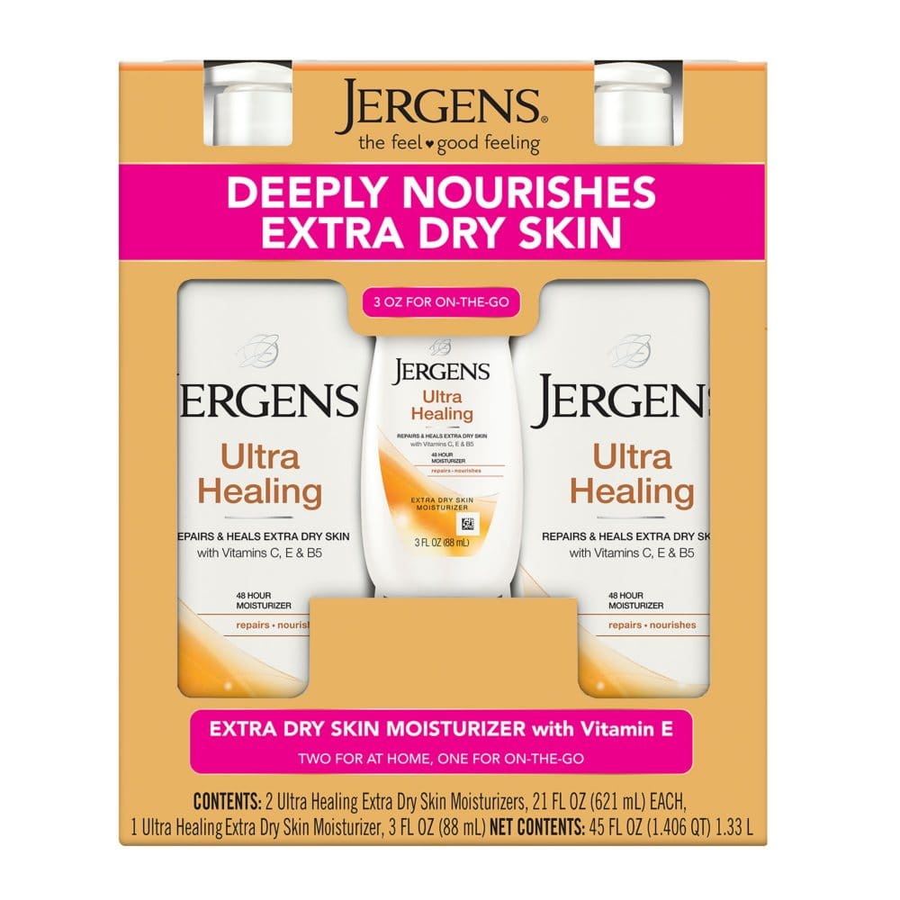Jergens Ultra Healing Extra Dry Skin Moisturizer 21 Fl Oz 2 Pk 3