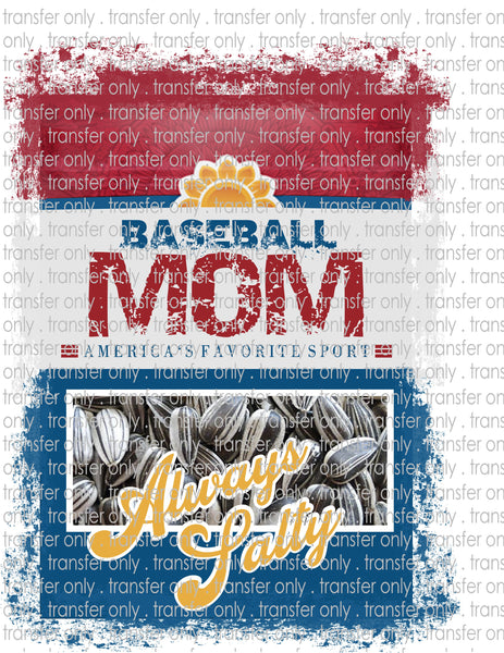 Sunflower Seeds Baseball Mom Waterslide Sublimation Transfers