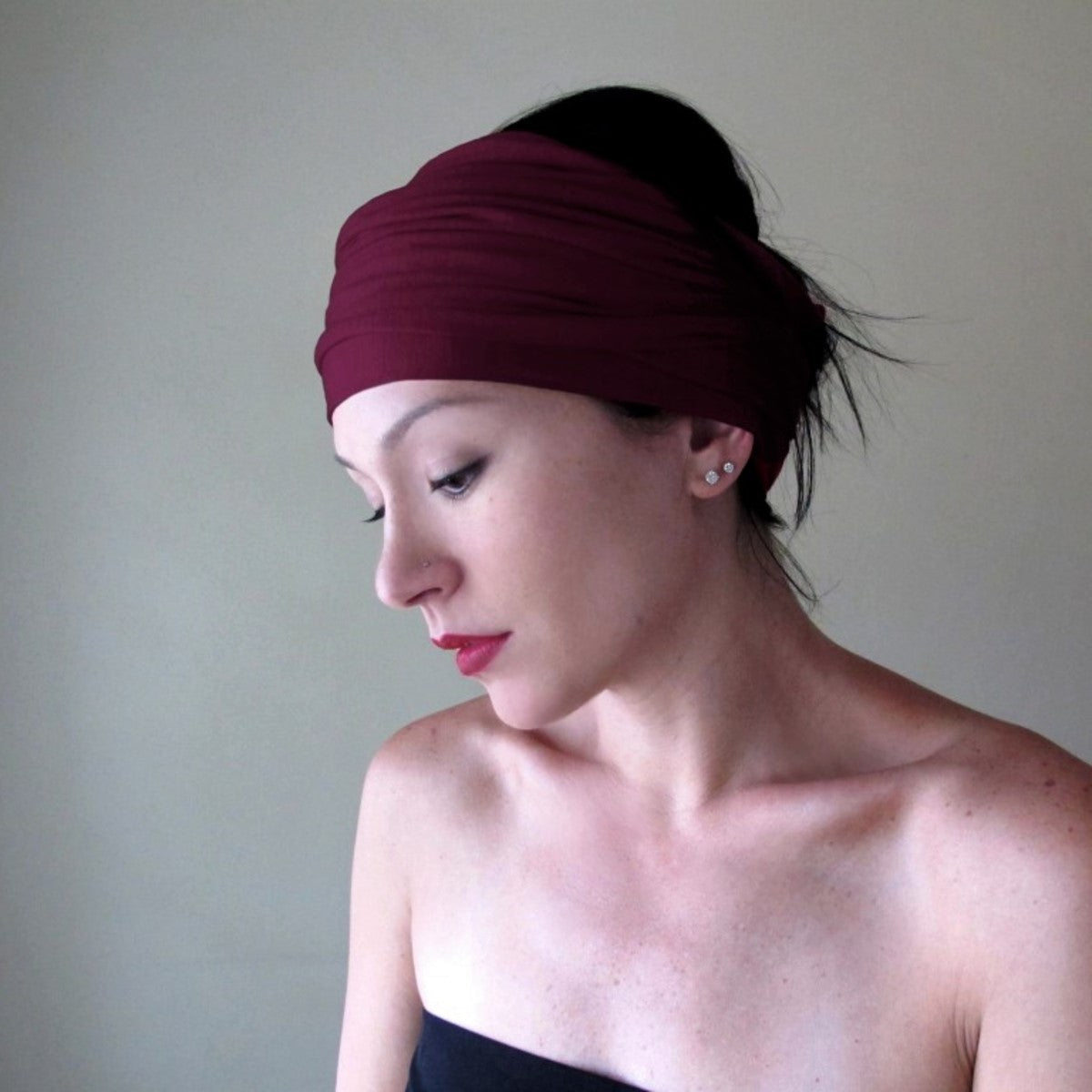 Ecoshag® Maroon Head Scarf Boho Hair Scarf For Women Ecoshag