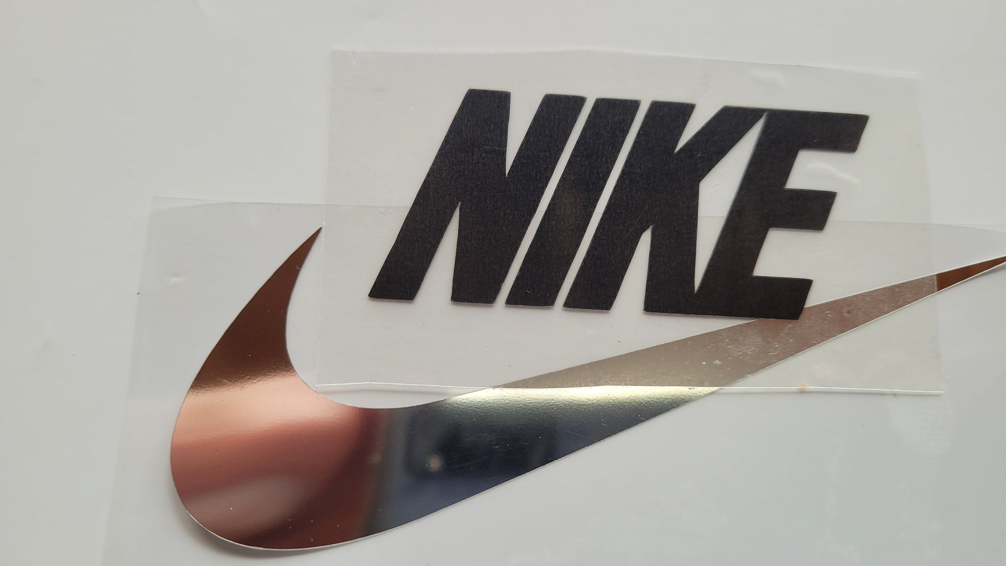 Nike Two Colours Logo Iron On Sticker Heat Transfer Customeazy