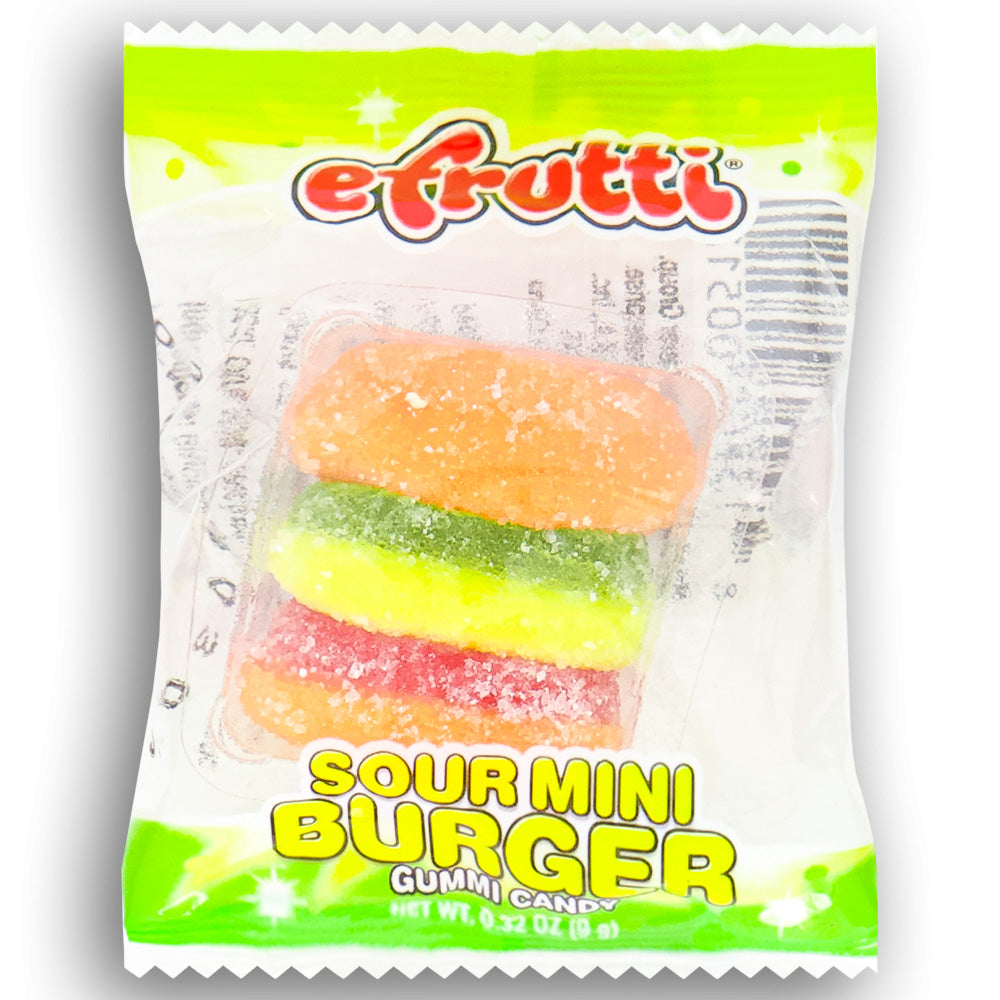 Efrutti Gummi Sour Burger Candy Gummy Candy