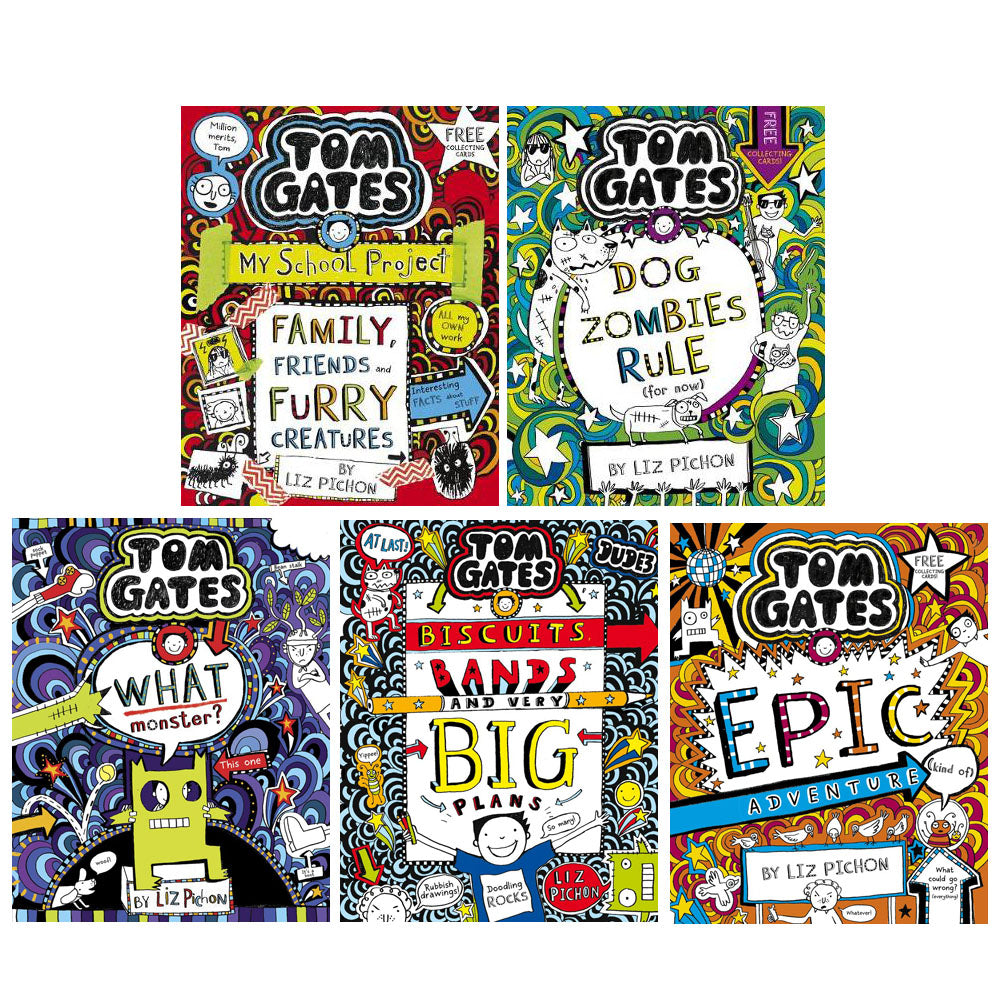 Tom Gates 5 Books Collection Set By Liz Pichon Series 3 11 15 What M