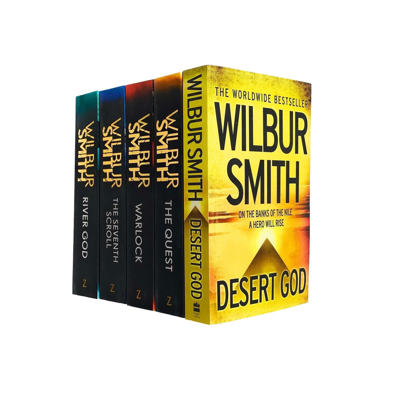 Wilbur Smith Collection Ancient Egypt Series 5 Books Set Desert God R