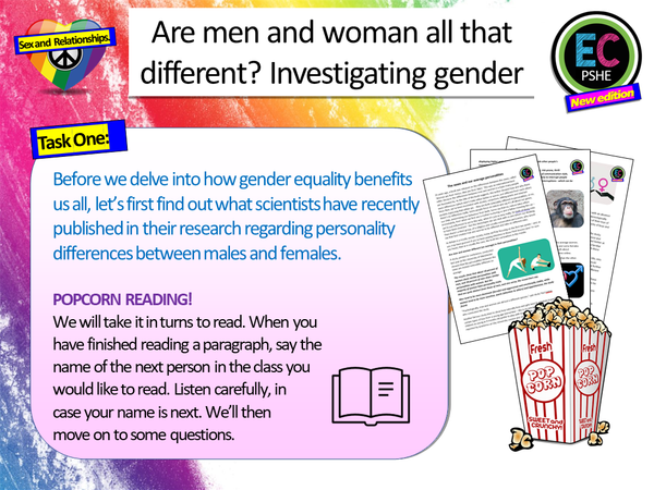 Gender Equality And The Gender Debate Pshe Lesson Ec Publishing