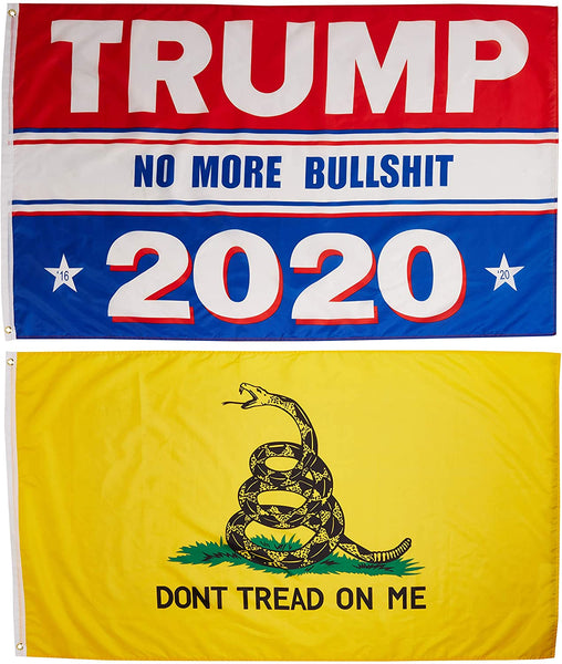 Variety Pack Of 8 Trump Flags 3x5