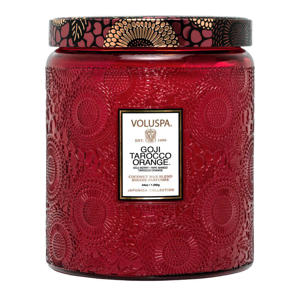 Goji Tarocco Orange Luxe Jar Candle Voluspa