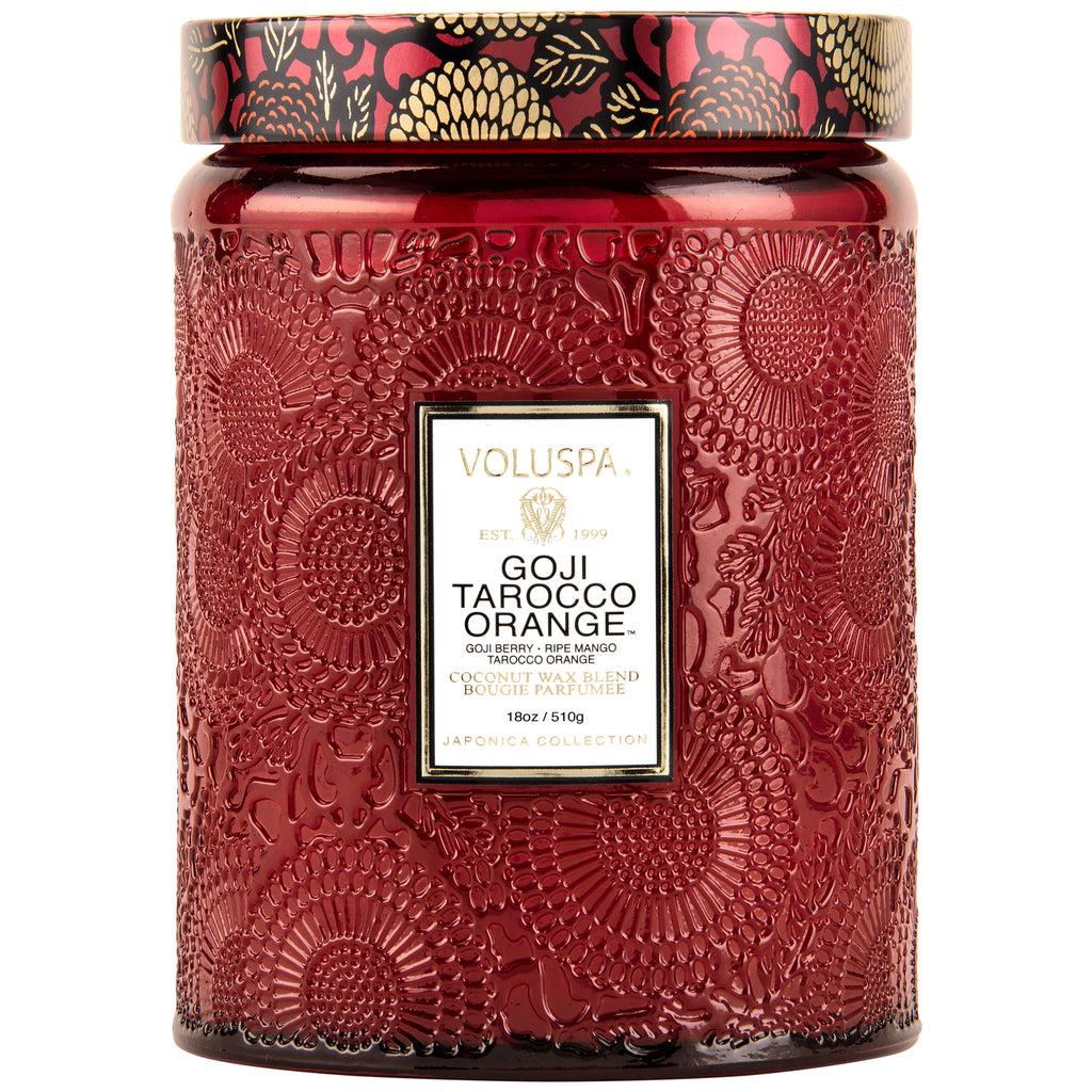 Goji Tarocco Orange Large Jar Candle Voluspa