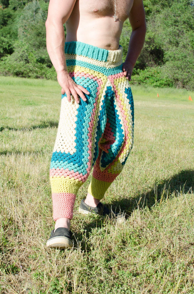 Crochet Harem Pants Pastel Granny Squares Illjay