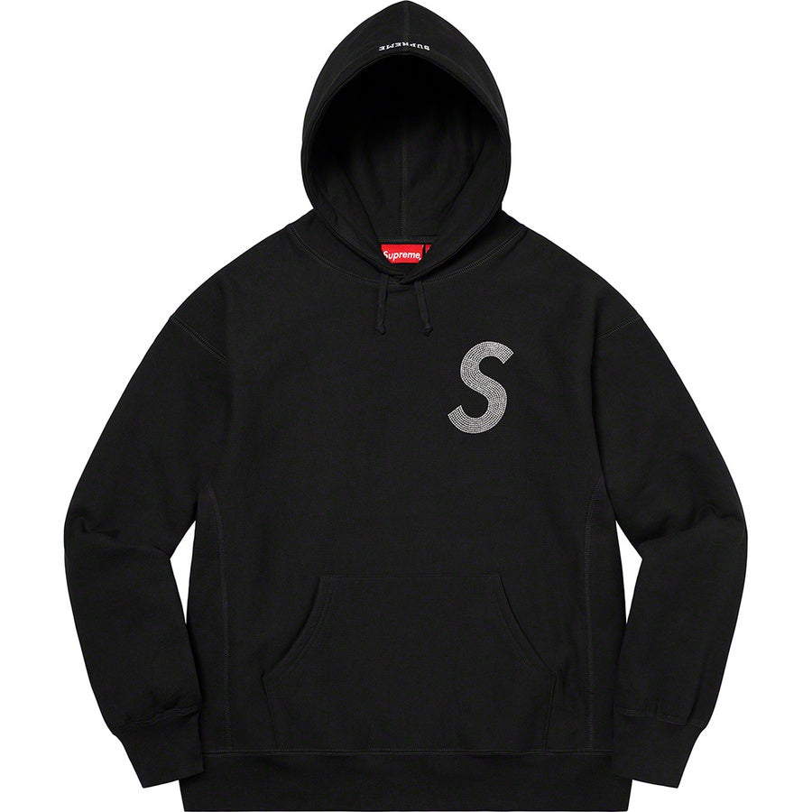 Supreme Swarovski S Logo Hooded Sweatshirt Black Supreme Kershkicks