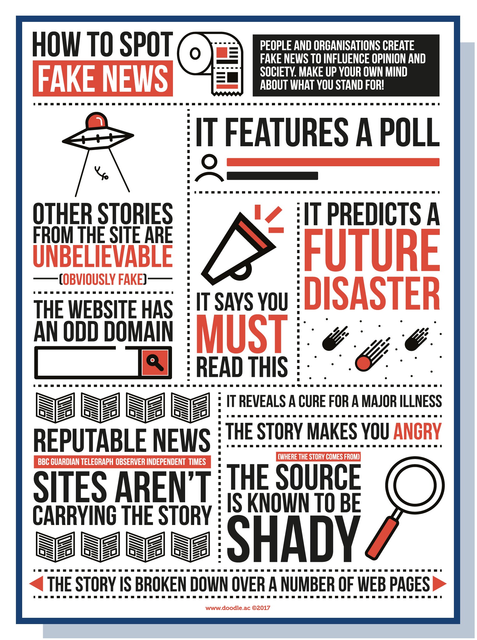 How To Spot Fake News Doodle Education