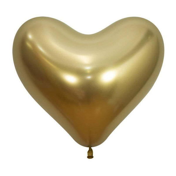 Metallic Gold Heart Balloons Balloons Nz The Party Room