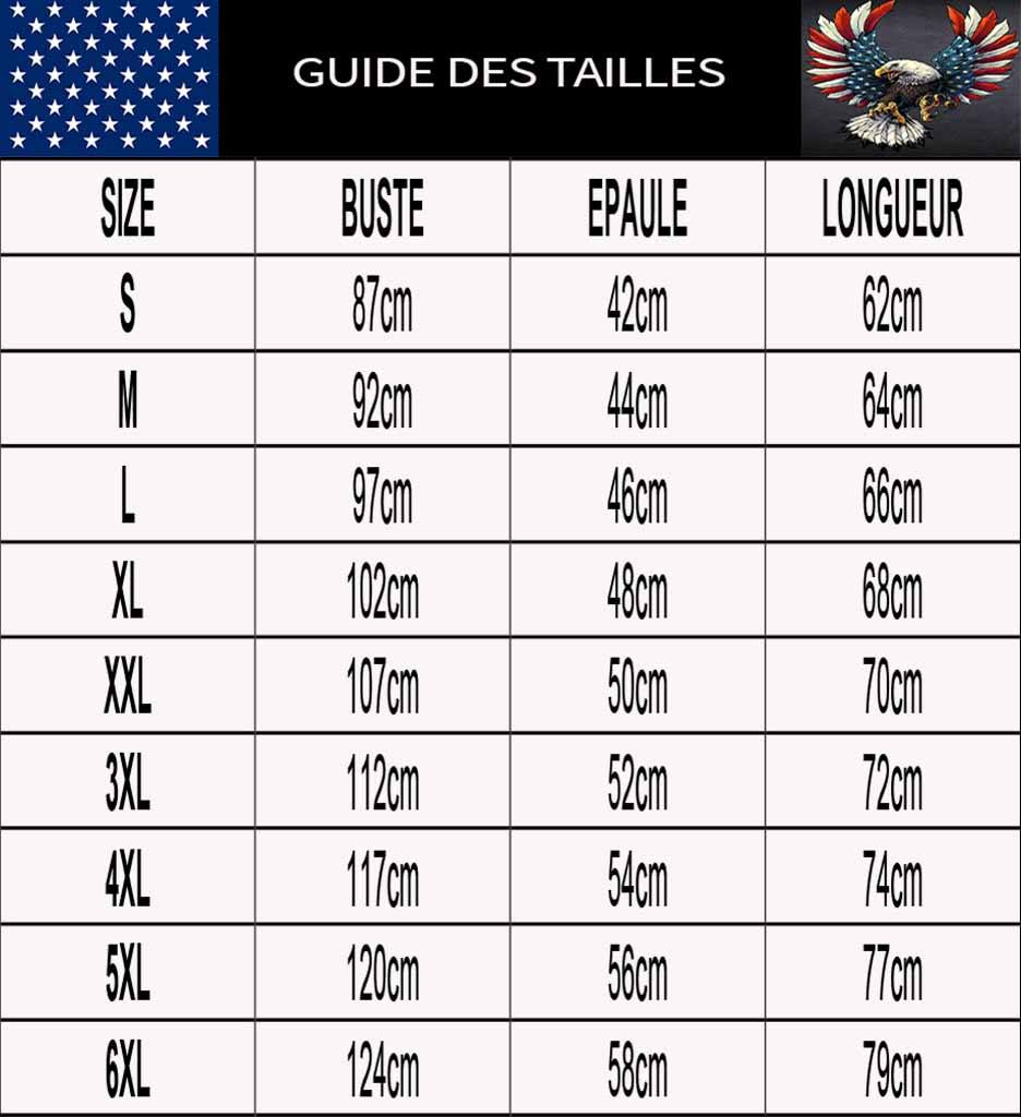 Guide Des Tailles Americaine