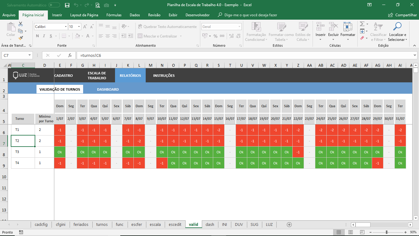 Planilhasvc Planilha De Escala De Trabalho Em Excel 40