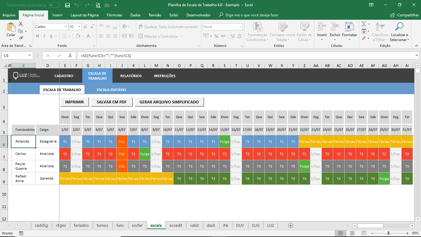 Planilhasvc Planilha De Escala De Trabalho Em Excel 40