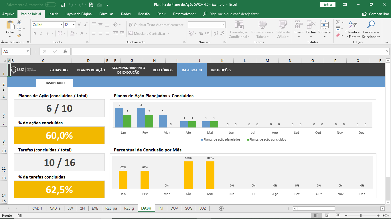 Modelo 5w2h Em Excel