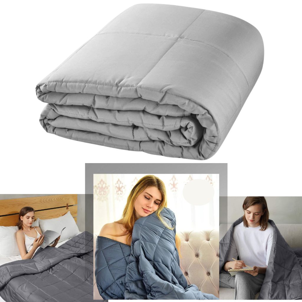 8 Layer Weighted Blanket Medical Grade Glass Beads Pressure