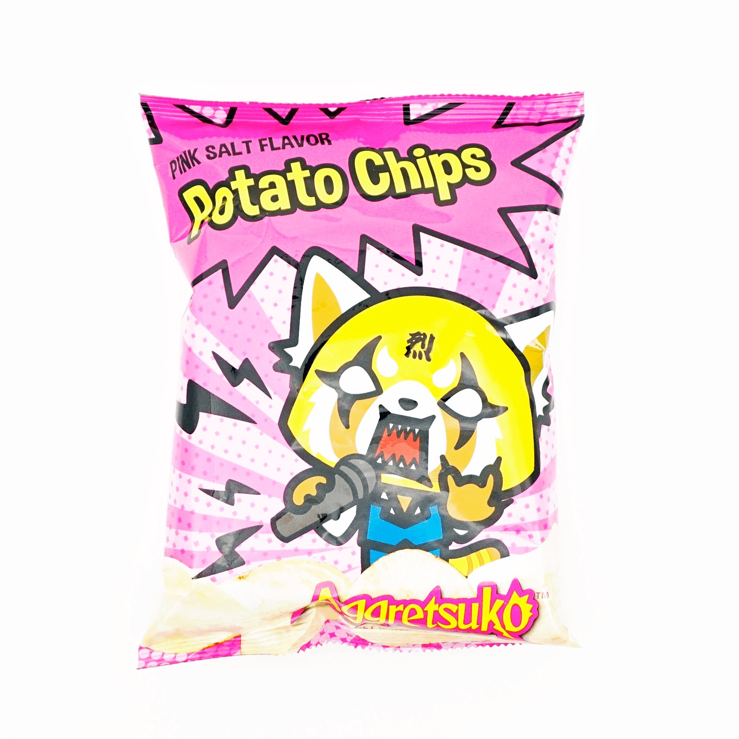 Aggretsuko Pink Salt Flavor Potato Chips 19 Oz54g Gohan Market
