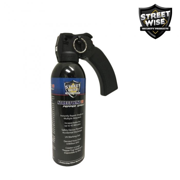 Streetwise 18 Pepper Spray 18 Pistol Grip Law Enforcement Strength