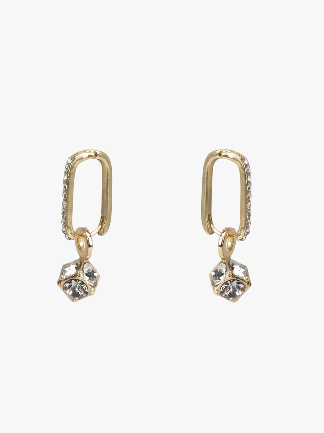 Rhinestone Drop Glam Earrings Kazo