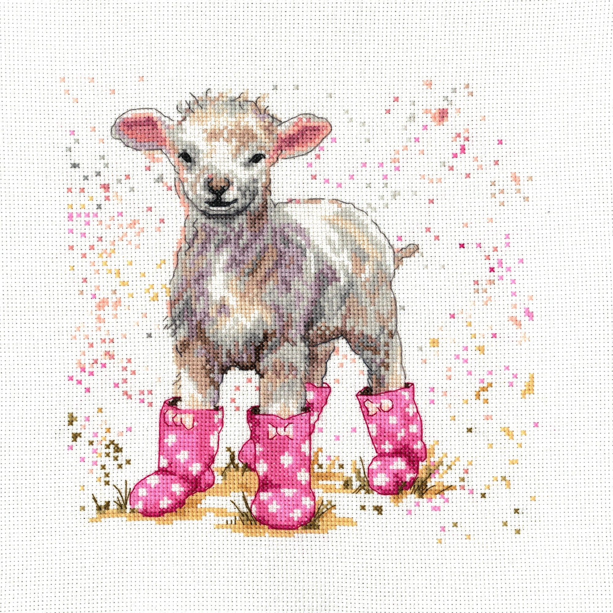 Bree Merryn Counted Cross Stitch Kit Lottie The Lamb Readicut