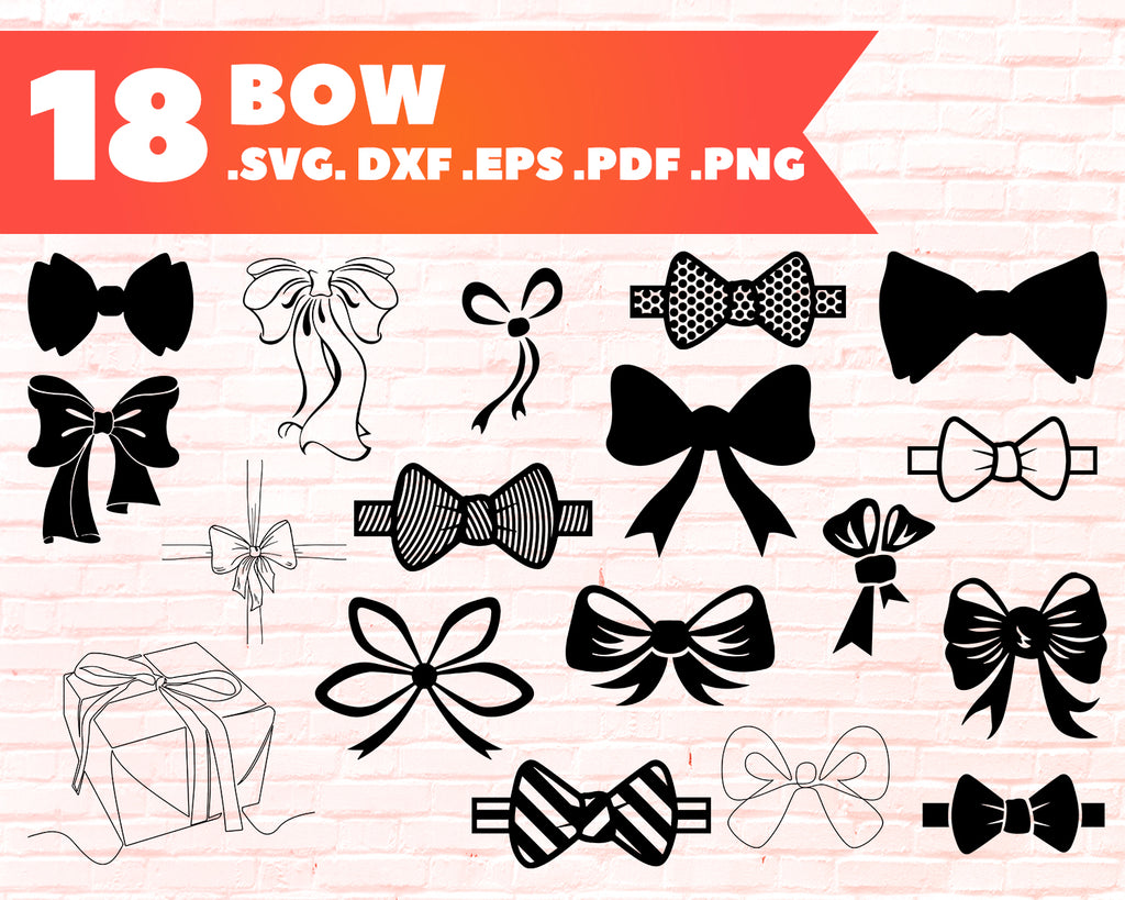 Bow Tie Svg Bow Svg File Bow Vector Bow Clipart Bow Svg Bundle Cheer