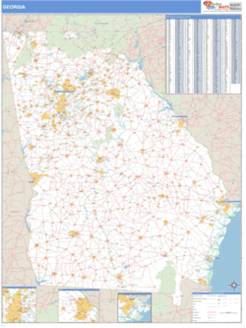 Georgia Map With Zip Codes And Cities