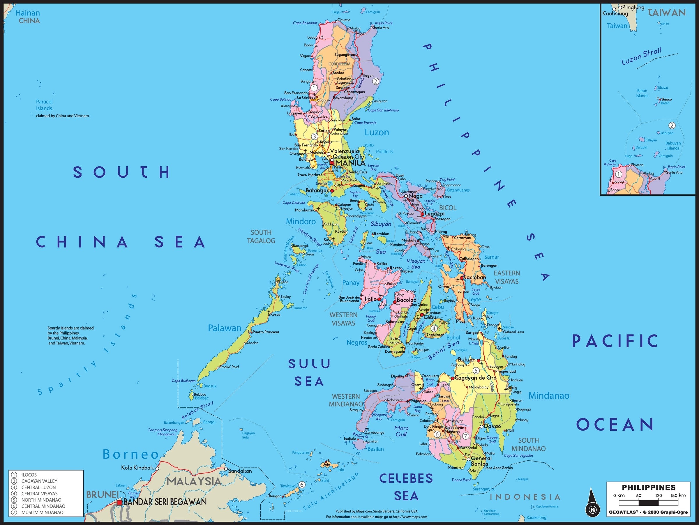 Political Map Of The Philippines Political Map Of The