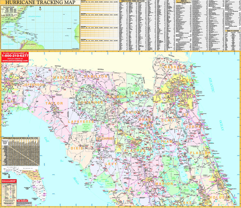 Florida State Wall Map Shop State Wall Maps