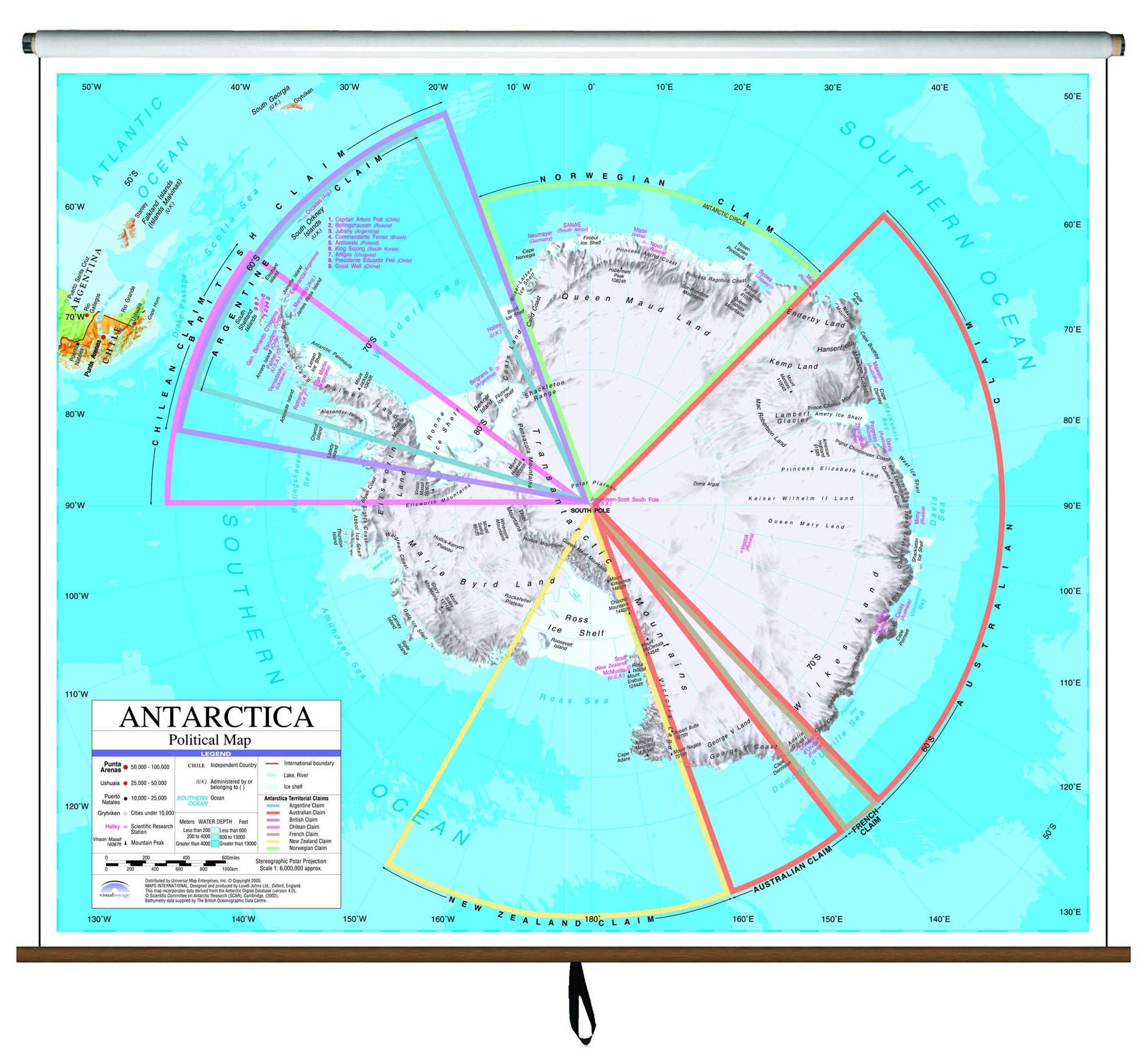 Antarctica Advanced Political Wall Map Shop Classroom Maps Porn Sex