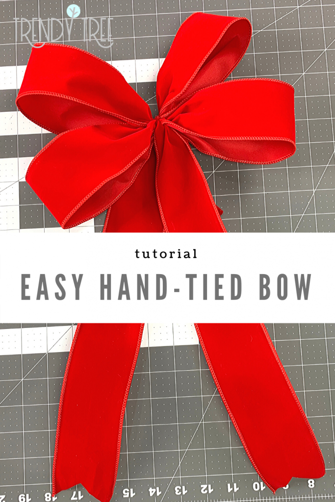 Easy Hand Tied Bow Tutorial — Trendy Tree