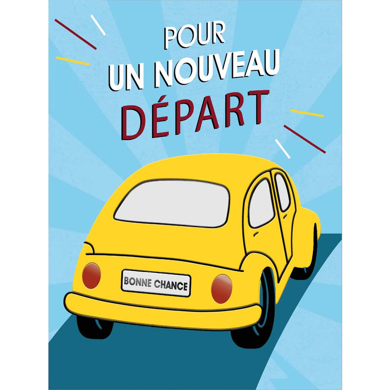 Carte Départ Pour Un Nouveau Départ