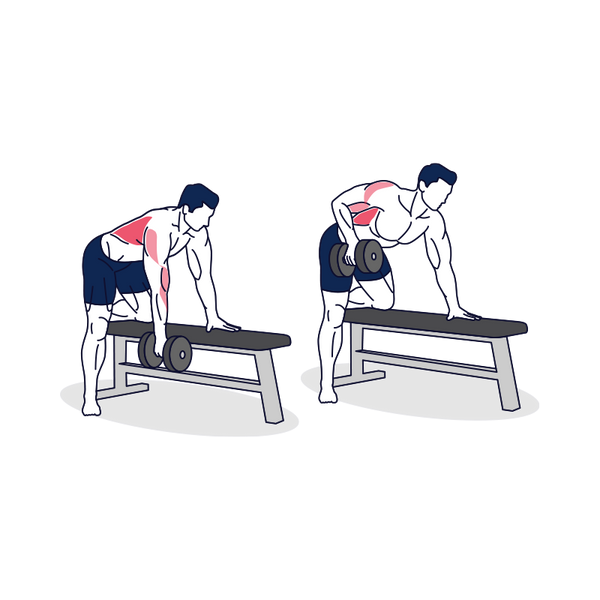 Dumbbell Bent Over Row Single Arm Simply Fitness