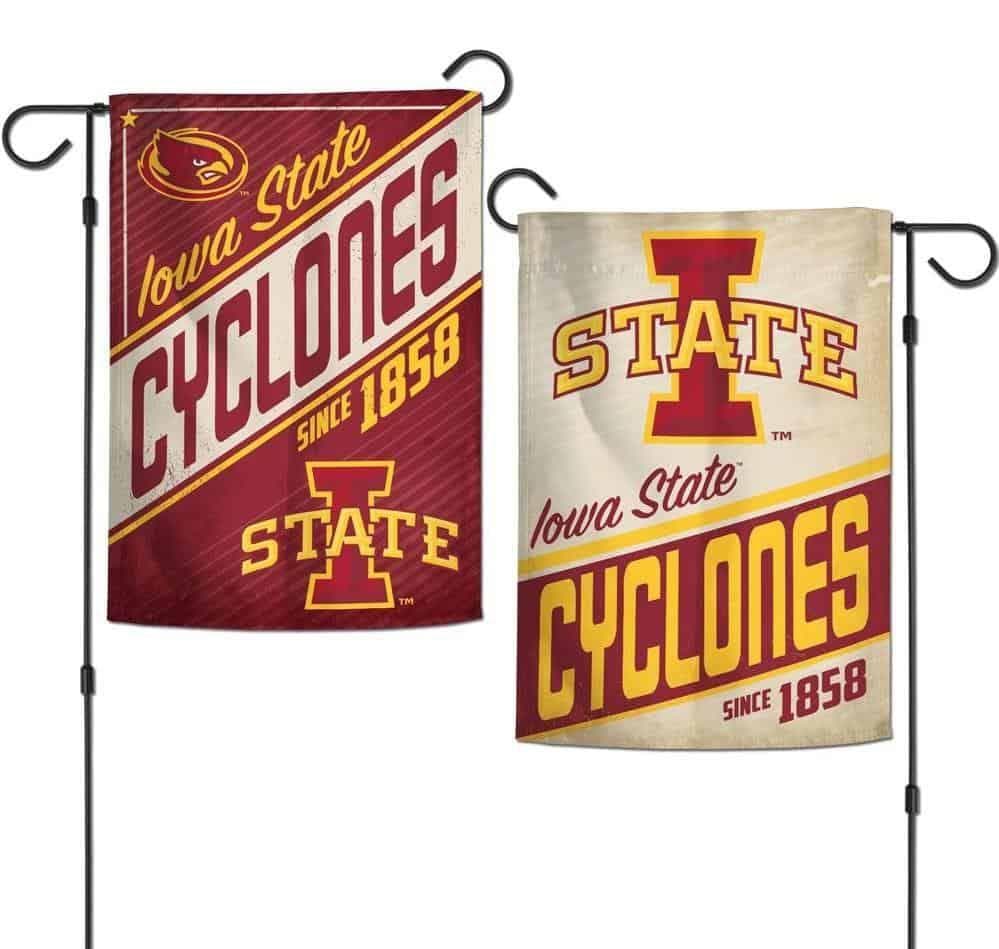 Iowa State Cyclones Garden Flag 2 Sided Retro Heartland Flags