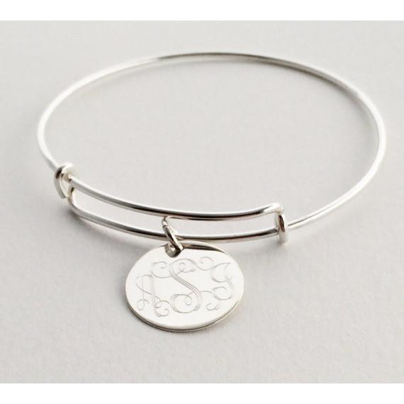 Adjustable Bangle Charm Bracelet Personalized Bracelets The Personal